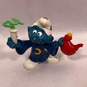 Toys | Smurfs Alchemist Smurf 2116 Magic Wizard Figurine Vintage Pvc ...